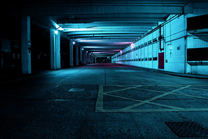 Under Great Oaks Car Park | Basildon Photos - Night Photography